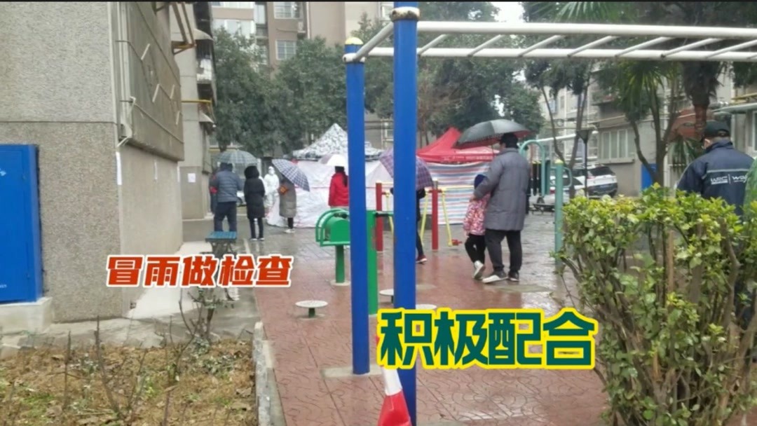 社区给每户发宣传单,看后我主动排队配合检查