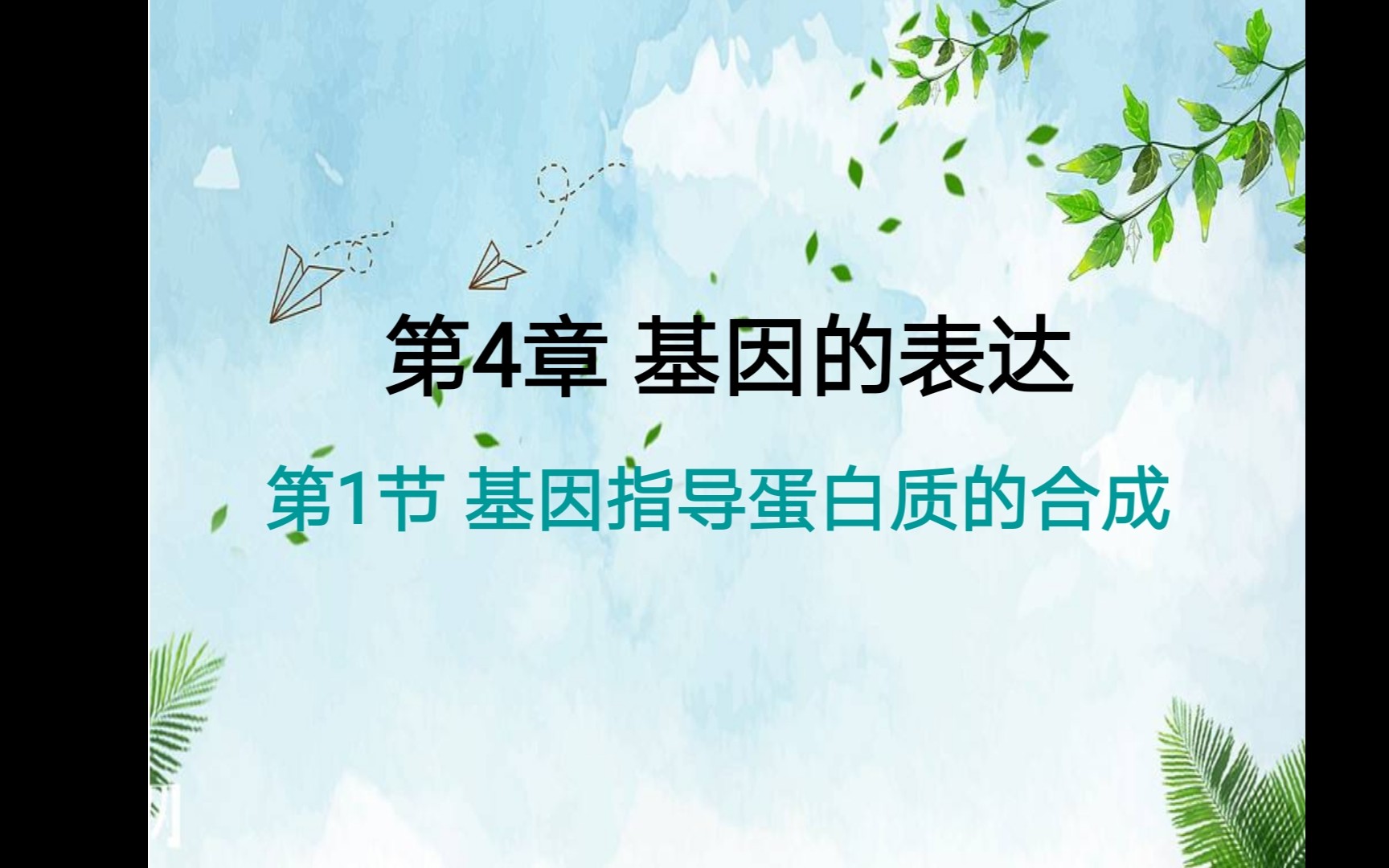 必修二4.1基因控制蛋白质的合成