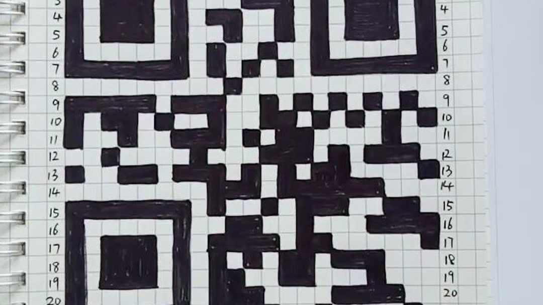 手绘会表白的二维码