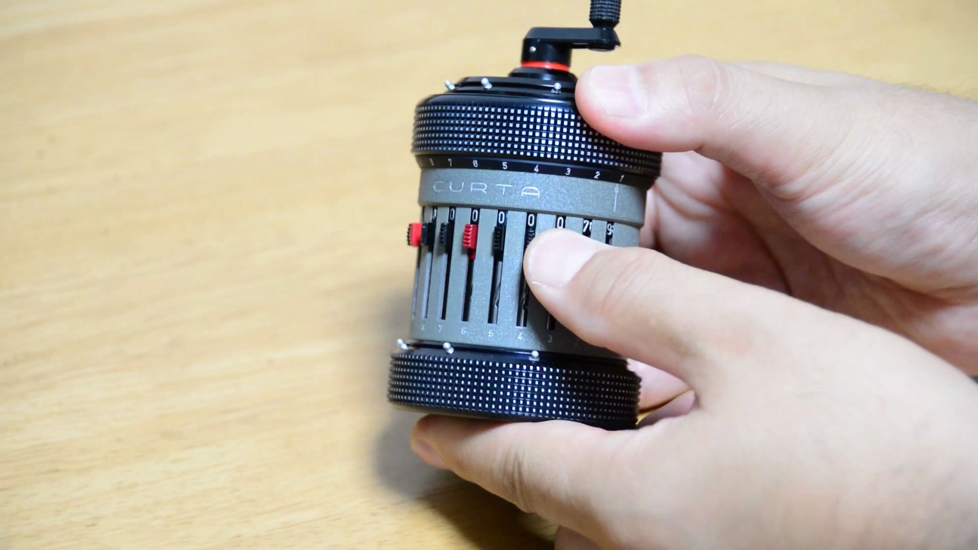 【手摇计算器】第二部:手摇计算器计算演示 12345679 x 9 (欢迎分享,...