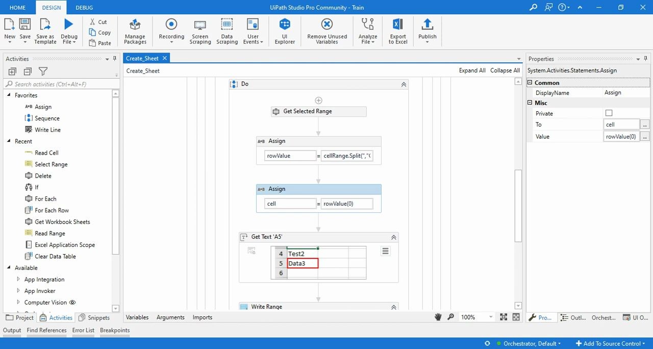 【RPA之家视频教程5】UiPath单击Excel单元格,Robot需要根据单元格...