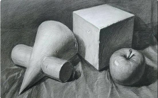 素描自学入门基础教程水果的画法(05)