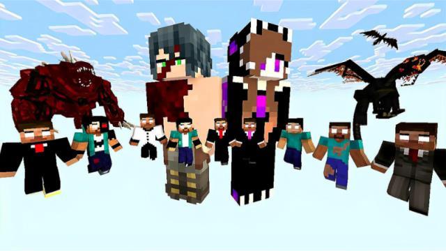 我的世界MC动画:正义之战,him兄弟决战黑暗军团