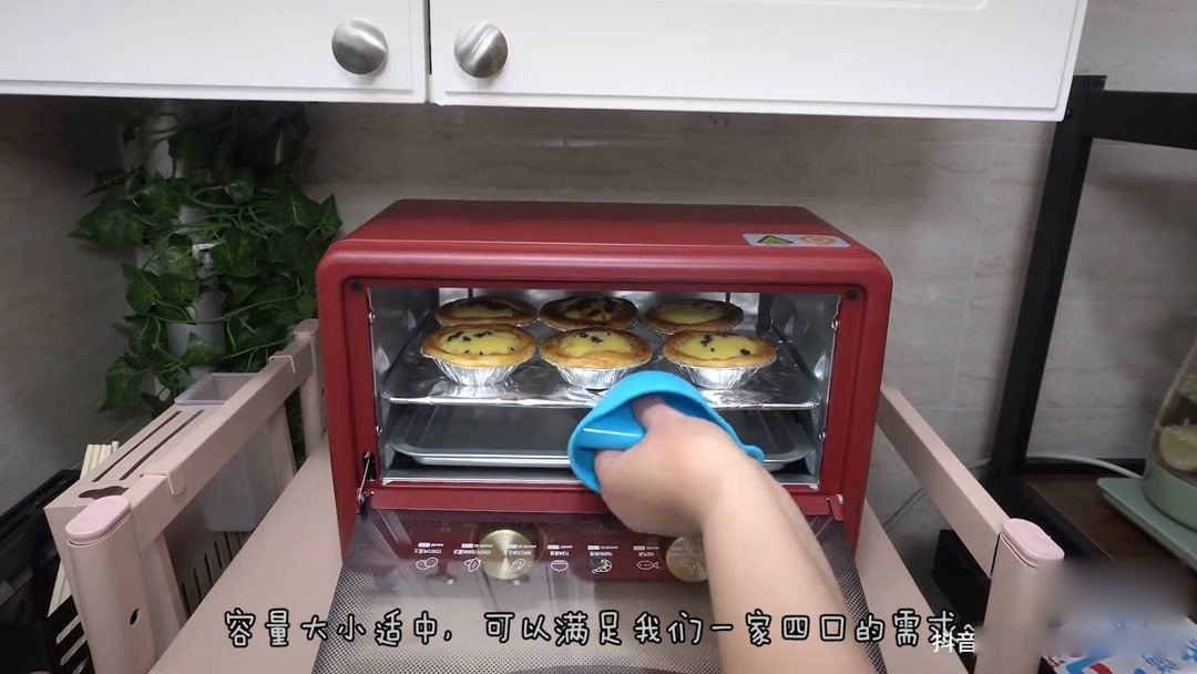 家用电烤箱,同温同烤更好用,复古红的颜色颜值很高