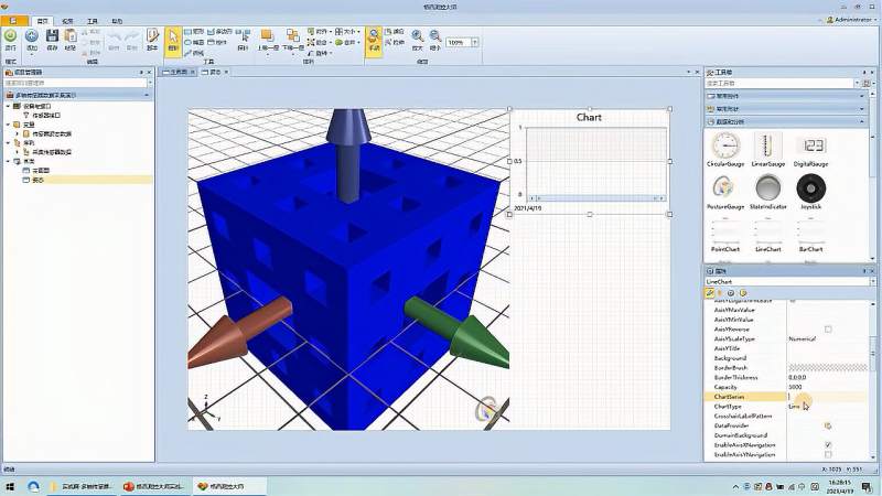 【格西测控大师】测试测量软件*多轴姿态传感器数据采集与显示-3
