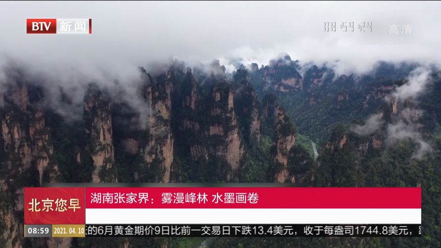 湖南张家界:雾漫峰林,水墨画卷