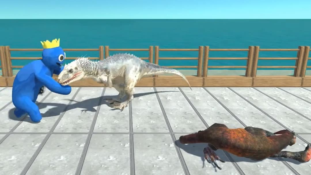 动物战争模拟器 没想到小蓝朋友还挺抗揍