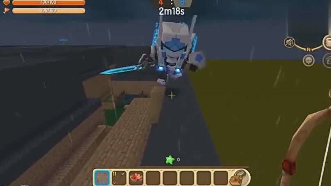 迷你世界 教学: 这个小伙伴会三段跳!你见过吗