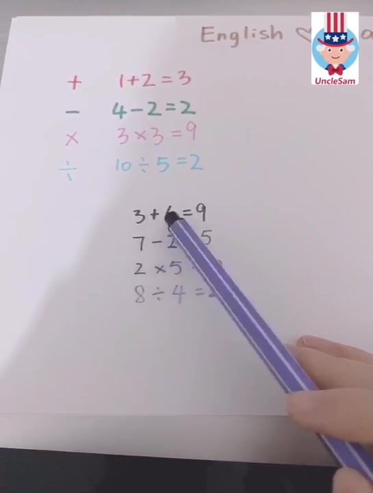 山姆大叔幼儿英语课:数学的表达方式