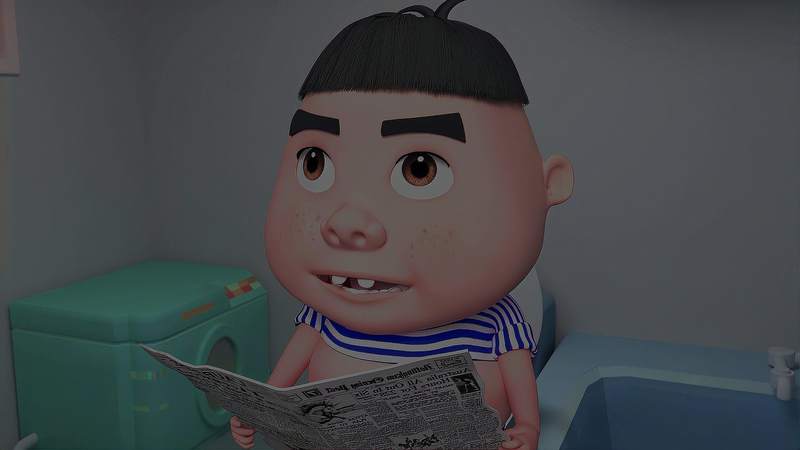 上厕所的时候有人这么皮 动漫 动画 动漫推荐 萌娃 二次元