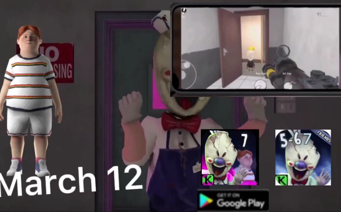 【恐怖冰淇淋7】预告片。官方预告_游戏试玩