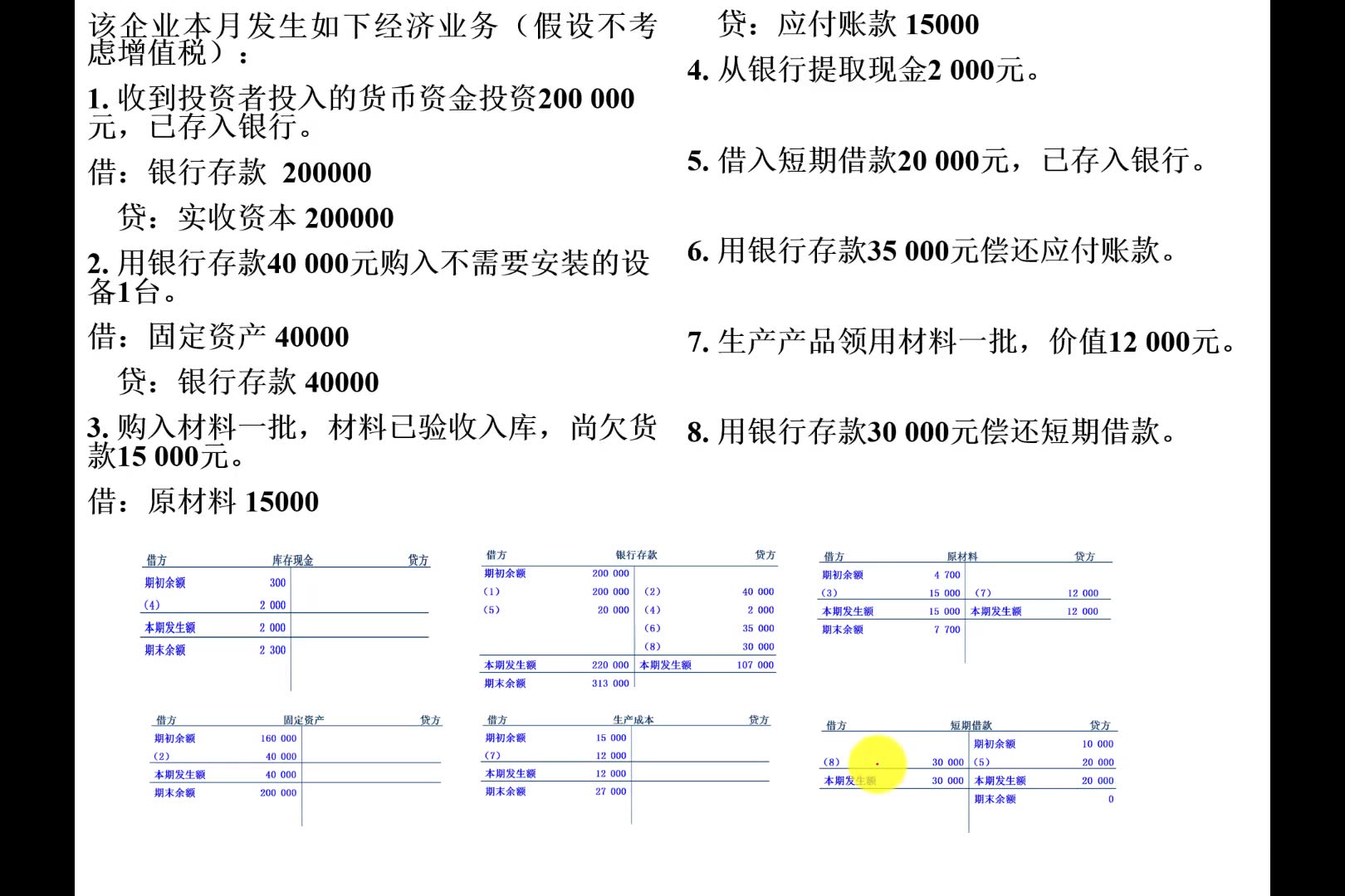 会计7-8节筹集资金的核算