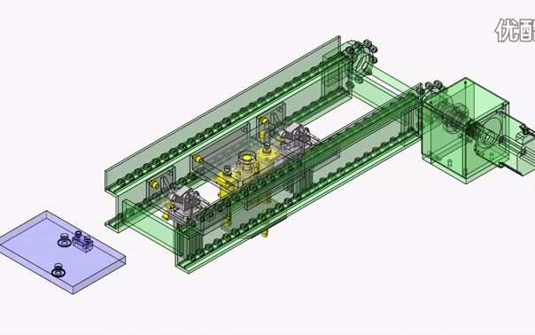 托盘制动器&定位 机械原理 3D打印图纸 STL图纸 SW图纸
