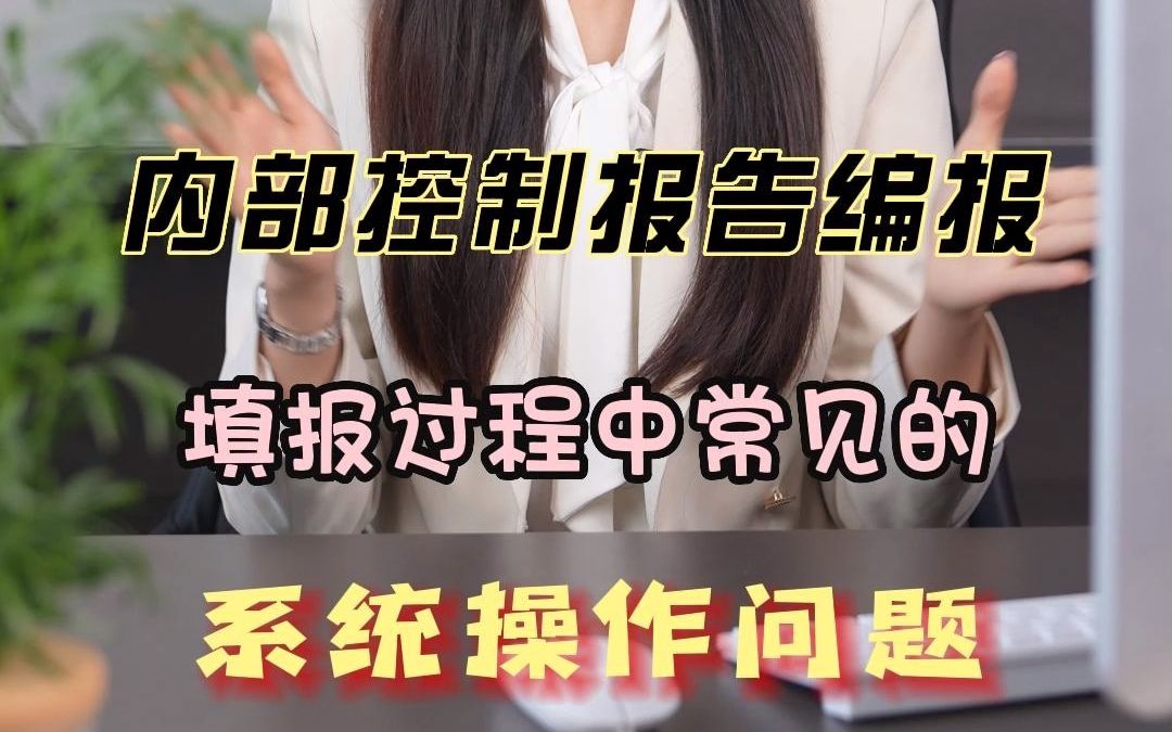 内控填报过程中常见的系统操作问题