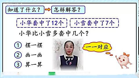 ...27日 小学一年级数学下册《解决问题:求一个数比另一个数多几(少几》