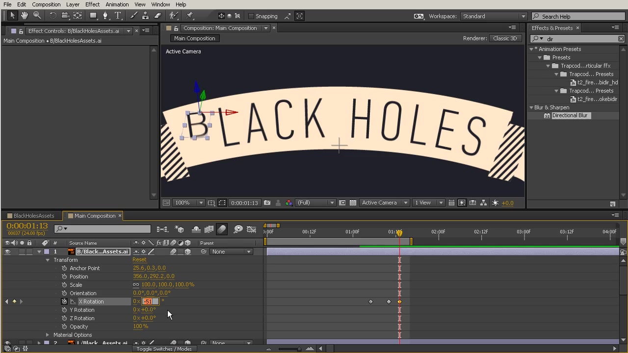 AE图形复杂运动动画教程DigitalTutors