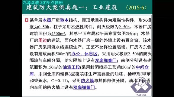 价值6800元的案例分析点题解析,建筑防火部分往年考题解析《一》