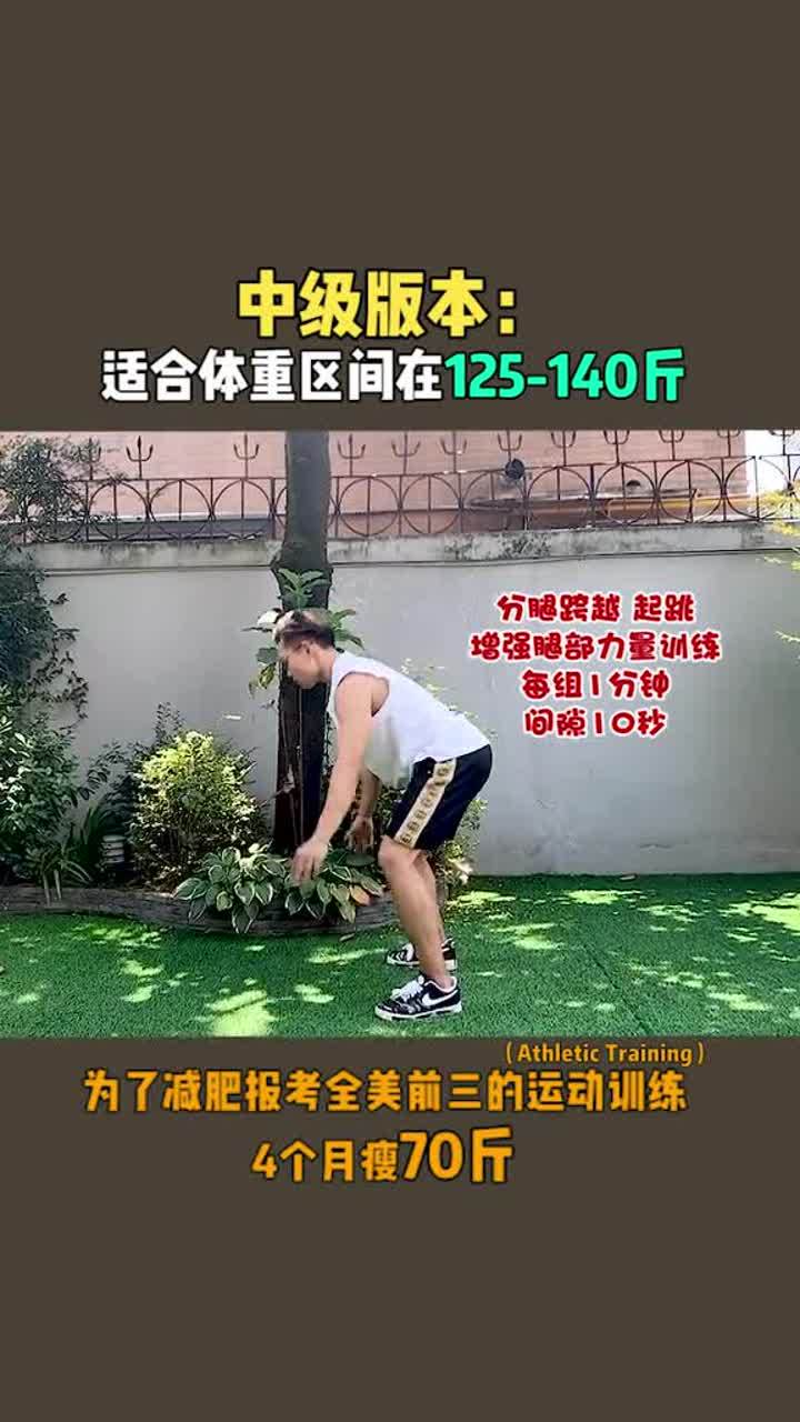大体重我分享了很多动作,挑一个你能坚持的,你就能瘦