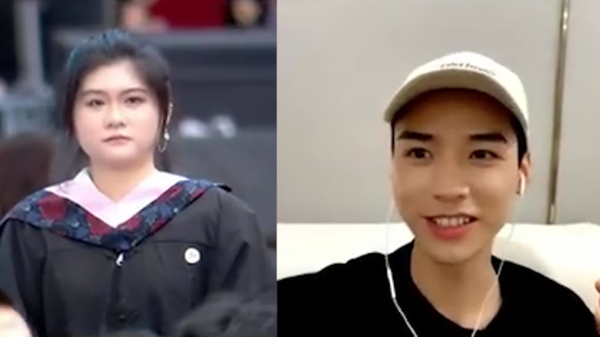 中传毕业典礼现场连线龚俊,被连线女生表情有点懵,张绍刚神点评