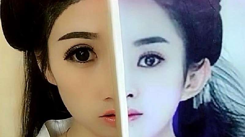 女主播模仿明星妆容,手机拿开的那一刻,判若两人!