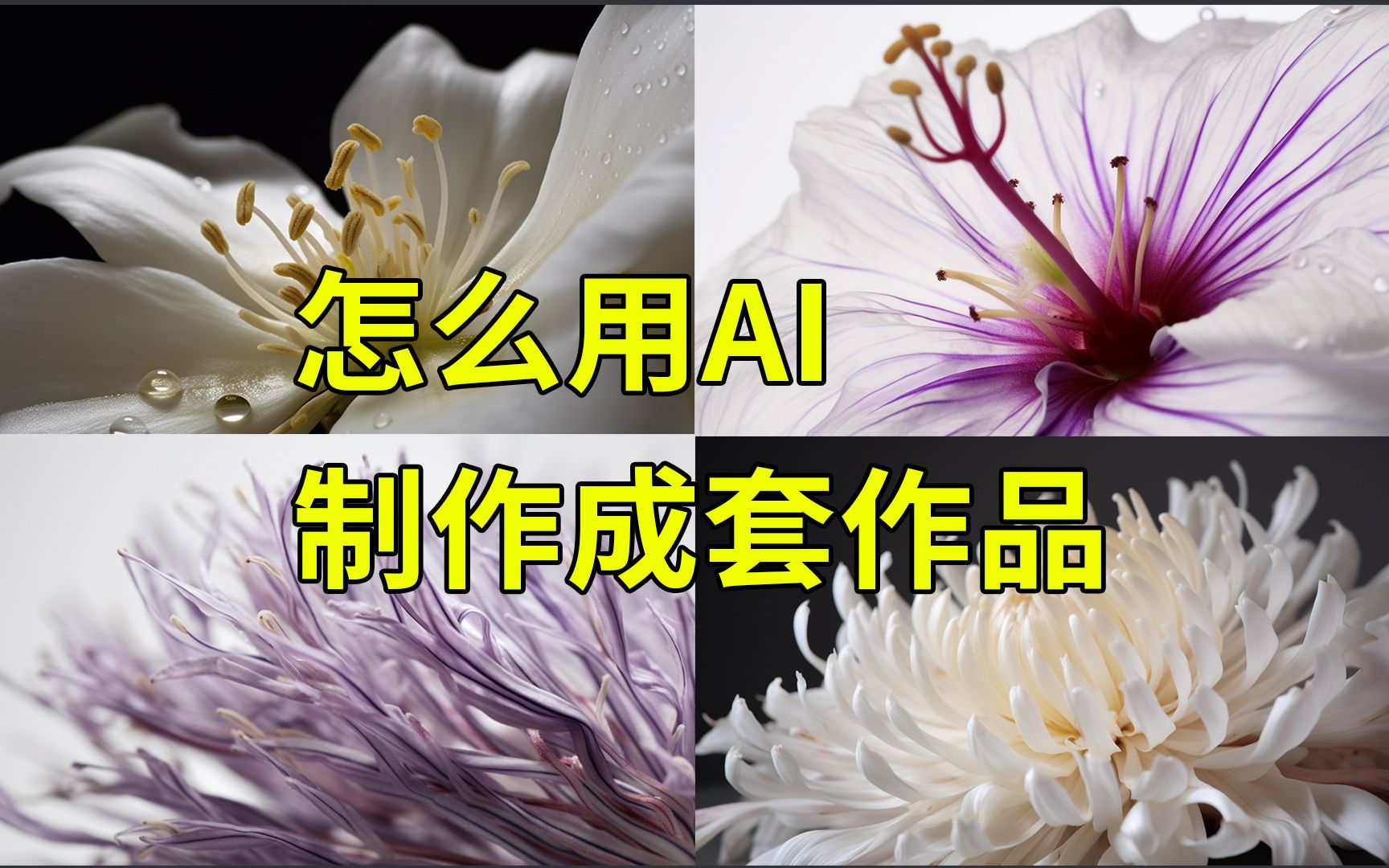 如何使用midjourney+chatGPT制作成套作品?——以花卉为例(AI绘画)