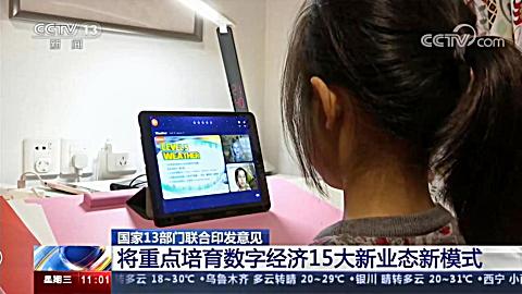 国家13部门联合印发意见 将重点培育数字经济15大新业态新模式