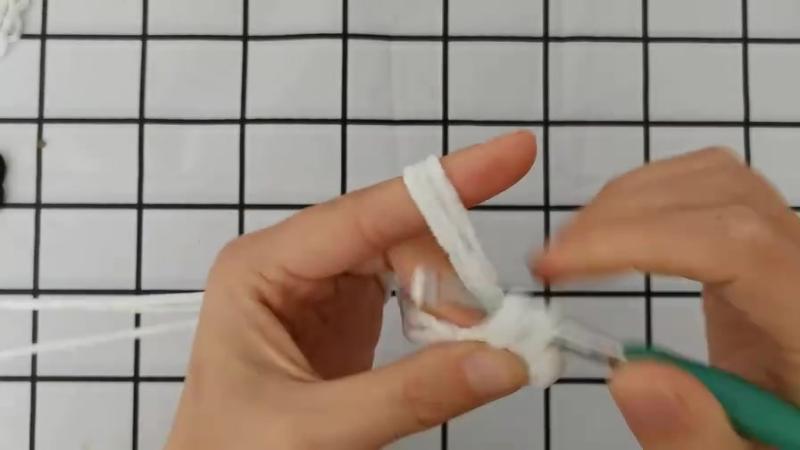 兔耳手环钩针编织视频教程