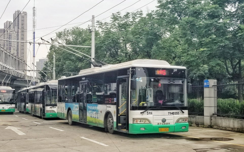 (4K,沪鄂联动)电车男POV 79-武汉公交集团电车5路(内环) 前面展望