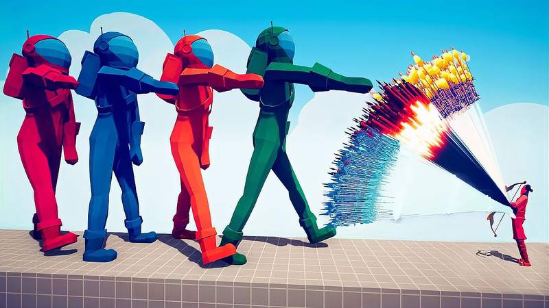 全面战争模拟器游戏 太空巨人小部队对战百倍加强的不同兵种