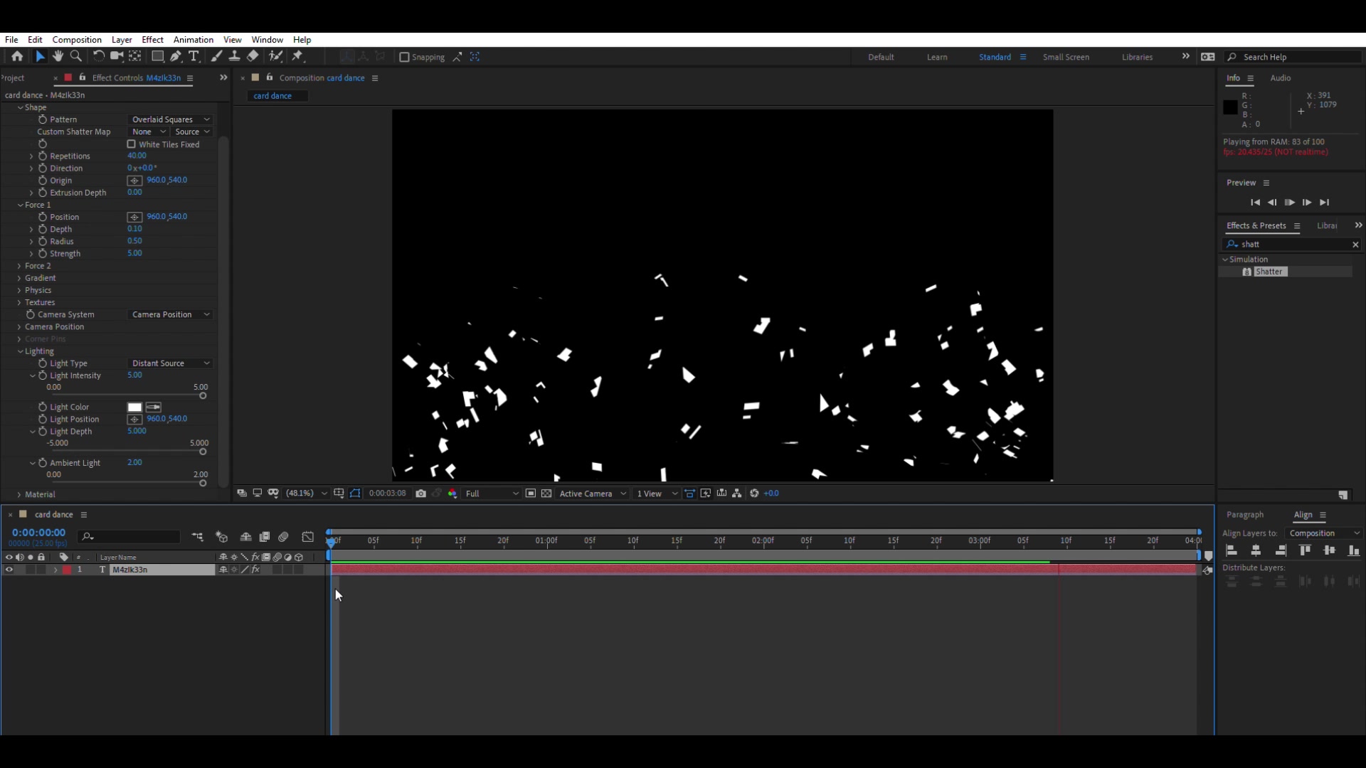 AE练习 #35 @09052019 动效周期表!NO.24 特殊效果:卡片动画