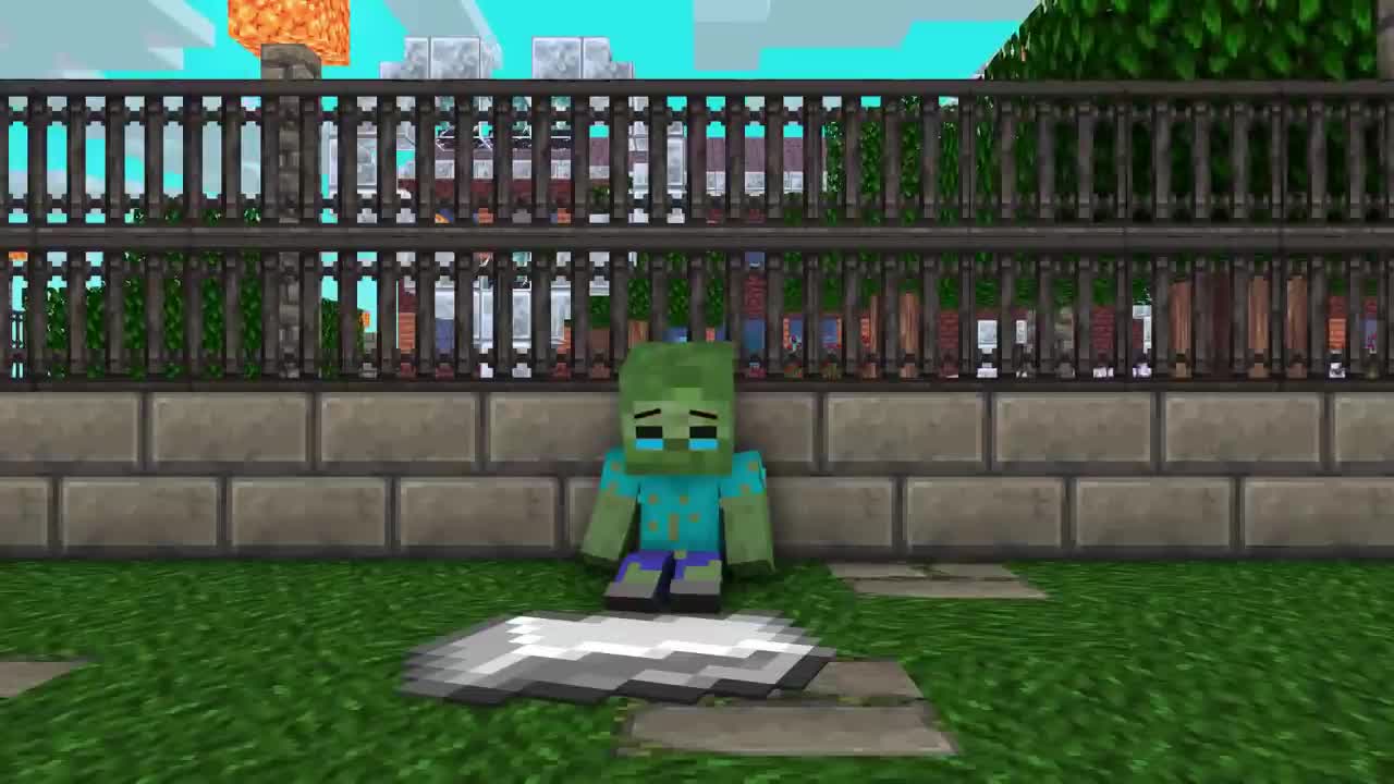 我的世界MC动画:怪物学校 僵尸宝宝无家可归完整版