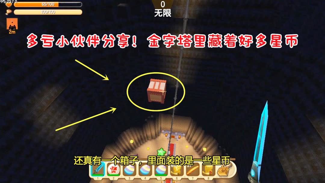 迷你世界宠物捕捉；多亏小伙伴提醒！金字塔的顶端找到好多星币