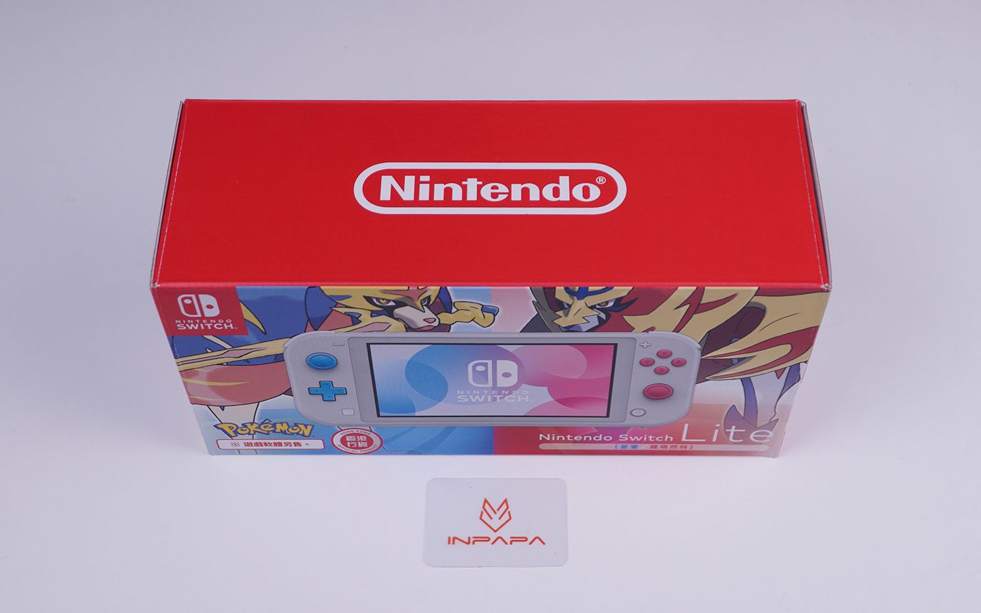 任天堂switch《精灵宝可梦 剑 盾》港版限定主机实物开箱视频