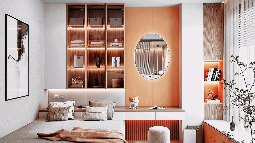 榻榻米设计效果图 #榻榻米 #现代轻奢 #宁波极简定制 #宁波家装 #宁波...