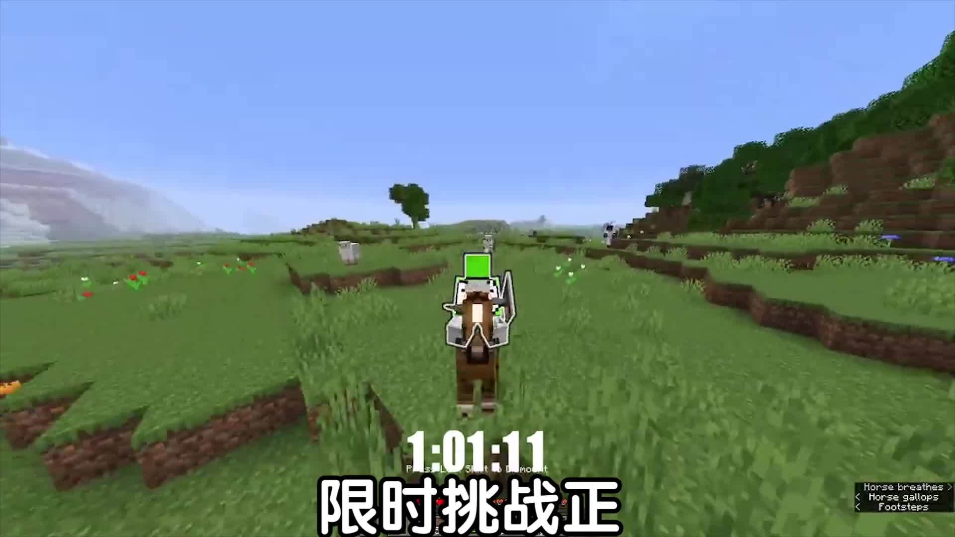 我的世界:如火如荼的限时挑战,坐骑死亡,吹响反击号角