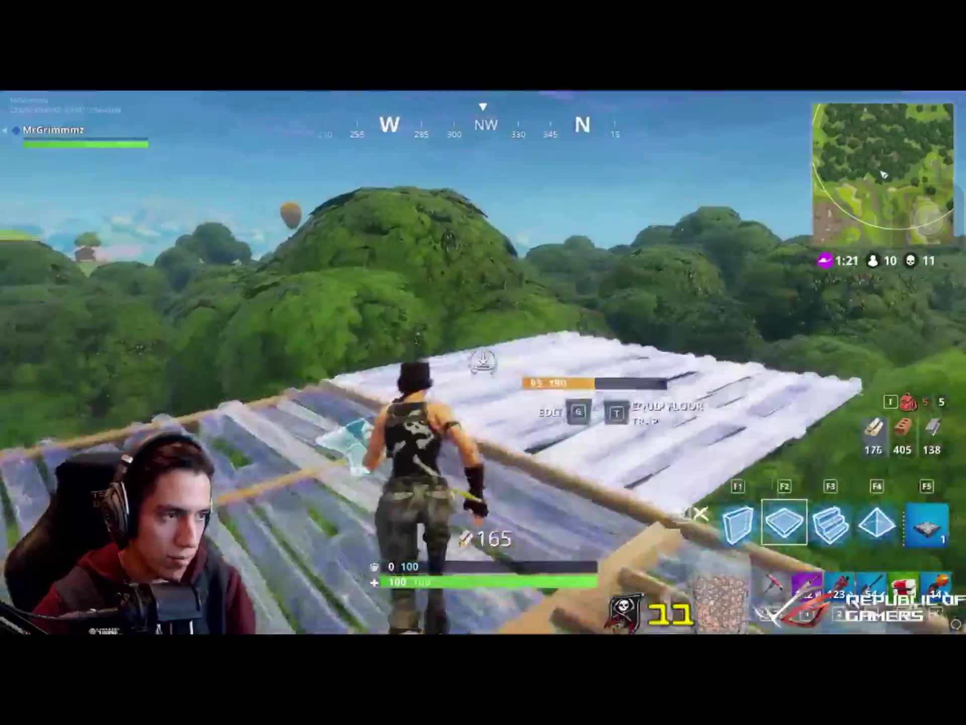 堡垒之夜—Grimmmz—空中树林幻影坦克吃鸡