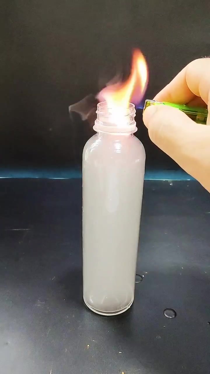 科学小实验~神奇实验室消失的烟雾,瓶口喷火