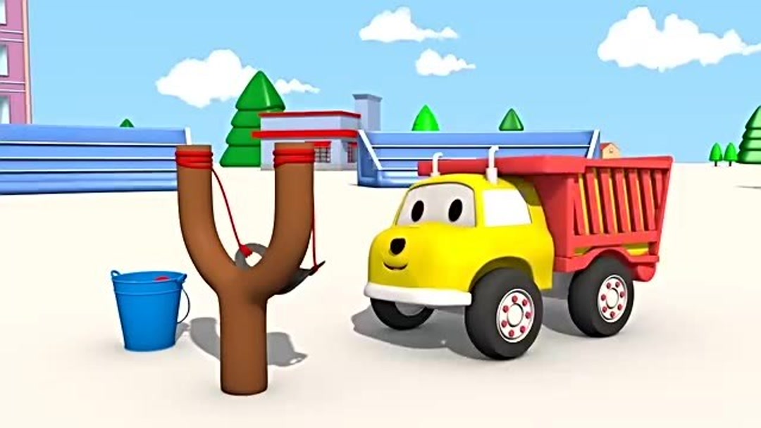 和翻斗车伊森学习 第2季 第6集 玩弹弓学动物