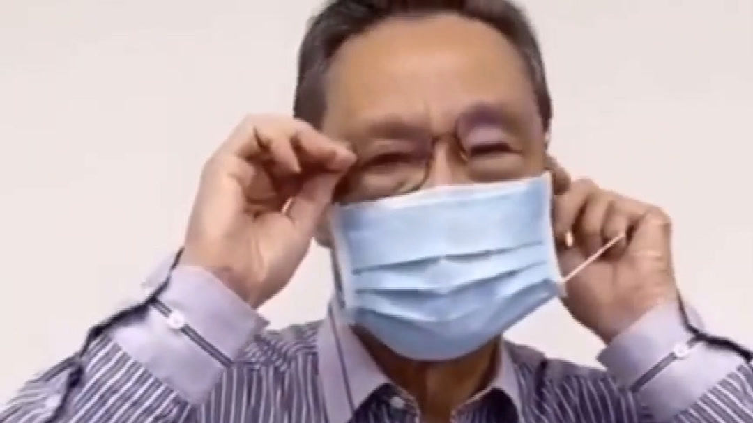 钟南山院士教你口罩的正确佩戴方法,为了您和家人健康