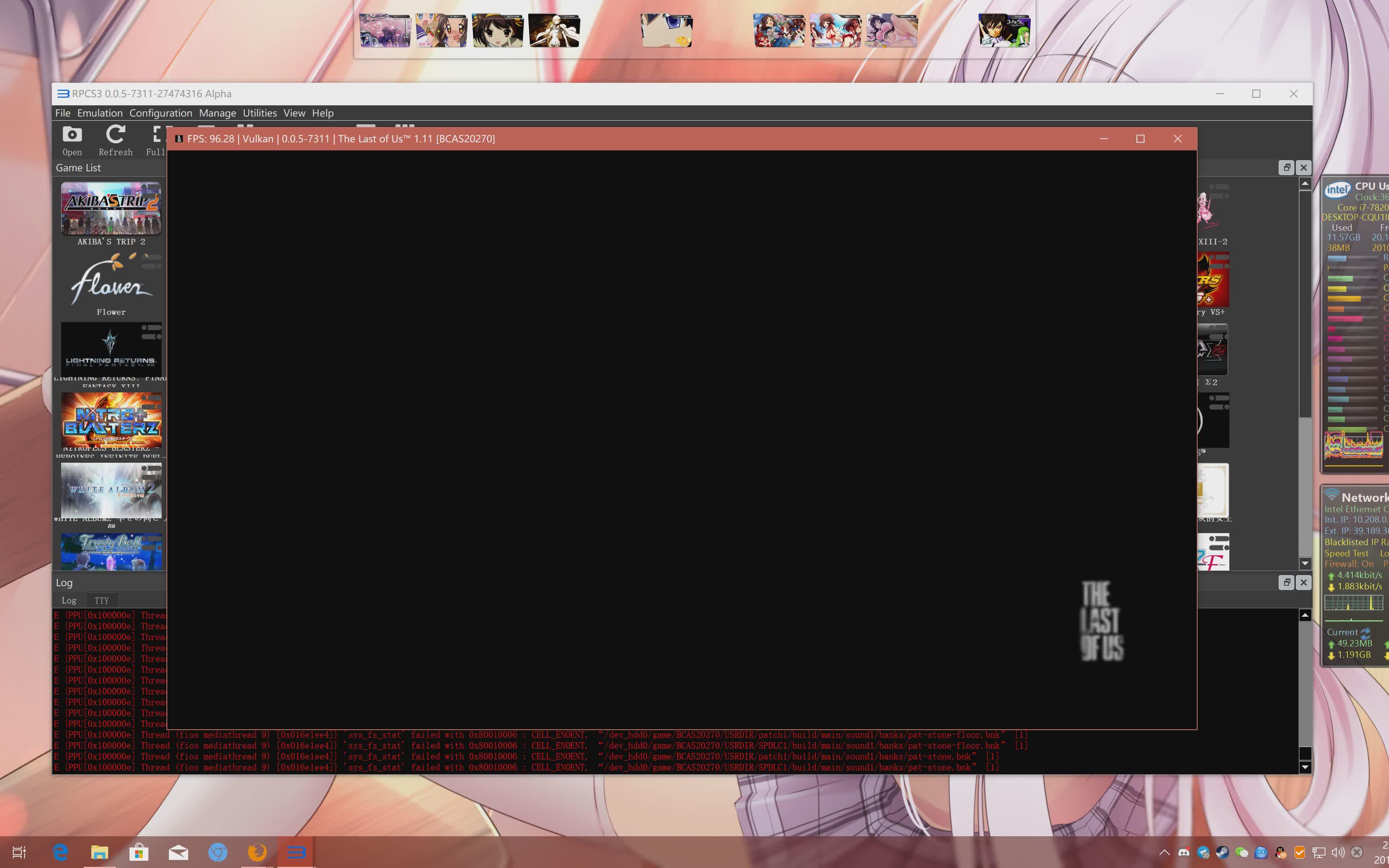 ps3模拟器rpcs3:美国末日(18.9.7)