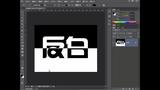ps反白文字制作视频:半黑半白背景生成文字选区色相反相调整