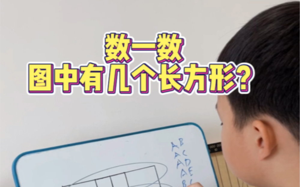 三年级奥数题,数一数图中有几个长方形