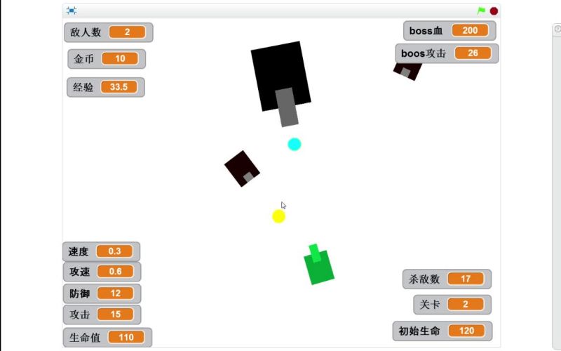 「Scratch 2」自制坦克大战v1.1 成品