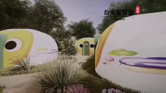 eps改性石墨材料模块房#民宿 #创意 #设计#亲子#园林景观