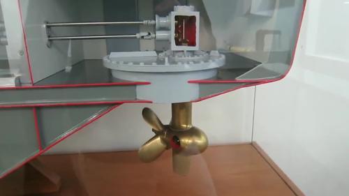 有意思,轮船螺旋桨还能这样转