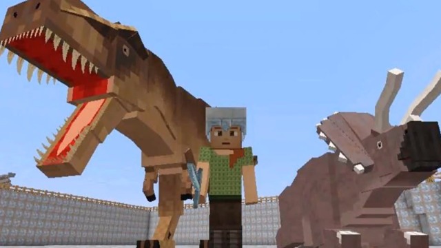 大海解说 我的世界钻石大陆60集 复活恐龙侏罗纪