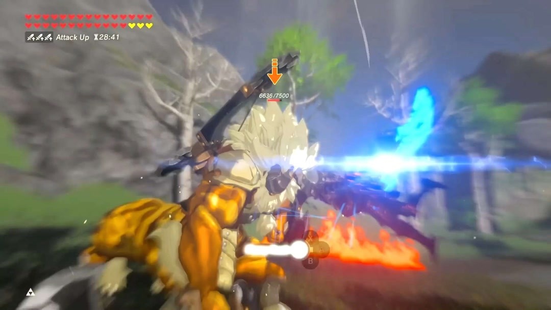 塞尔达传说荒野之息:古代兵装VS黄金人马