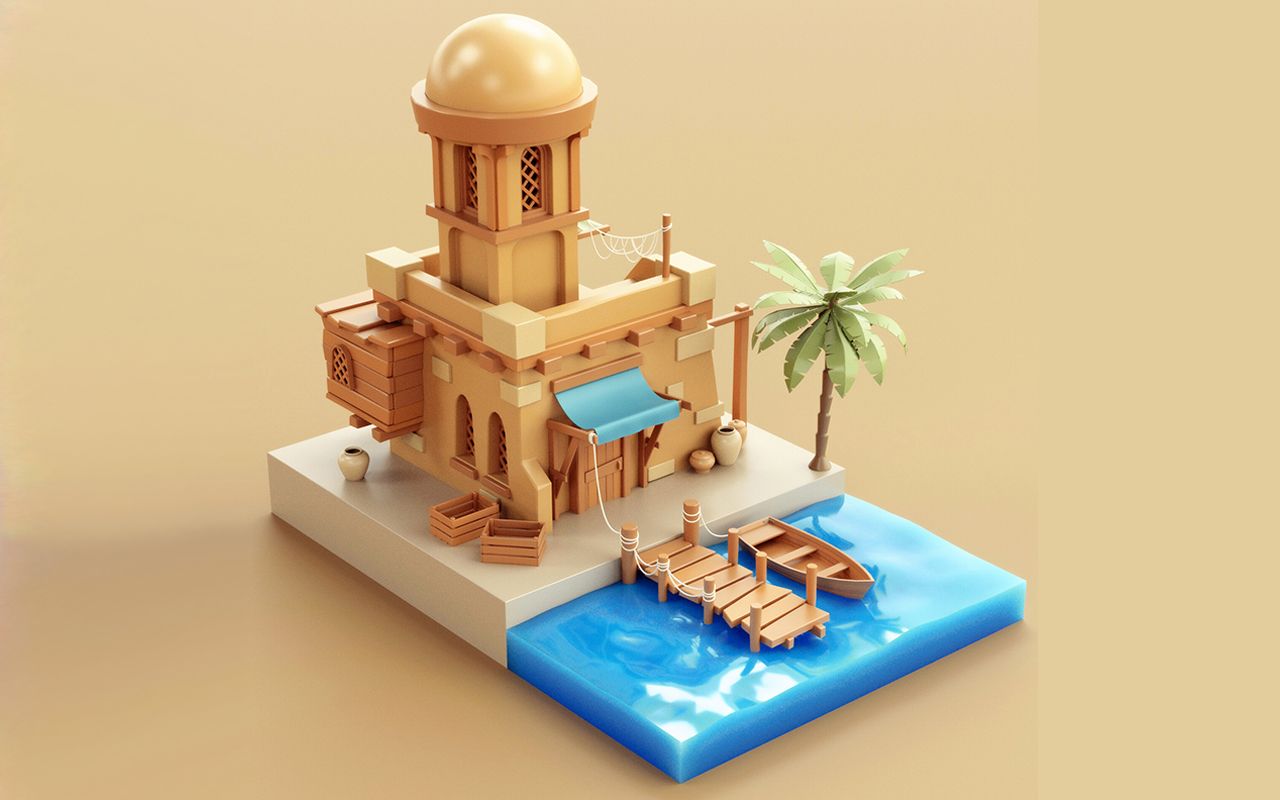 低面多边形风格就是好玩 3d建模教程