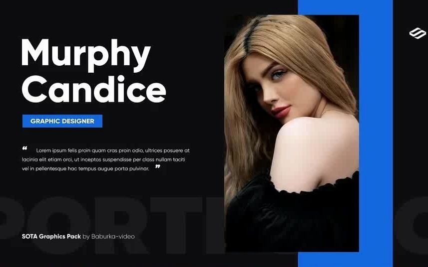 时尚动感动态几何变换图形展示动画AE模板