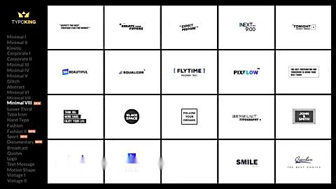 AE PR模板基本图形预设素材包动态字幕文字标题排版动画预设效果